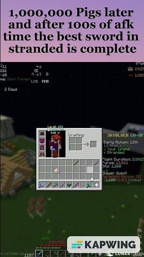 How to get the BEST Sword in Hypixel stranded (crazy damage)