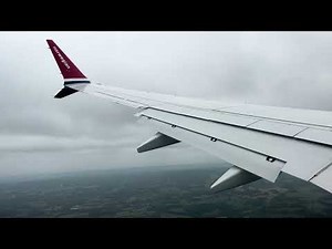 Boeing 737 MAX 8 Landing at London Gatwick Airport | Inside Window View