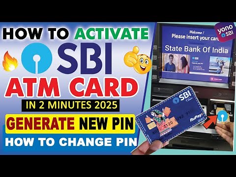 How to Activate SBI ATM Card & Generate PIN in 2 Minutes 2025 🔥 | yono app | sbi debit card activate