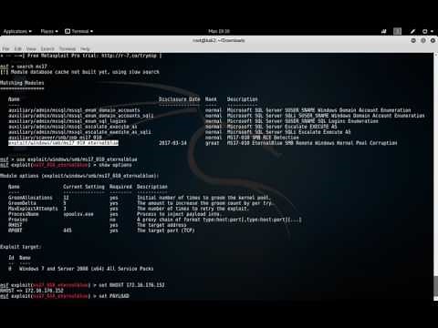 Exploiting ms17_010 with Metasploit