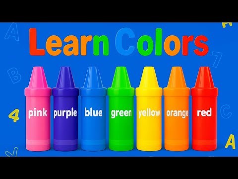 Learn Colors with Rainbow Crayons and Toys | Color Sorting Game for Kids