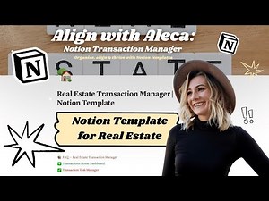 Real Estate Transaction Manager Notion Template Walkthrough 🏡