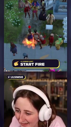 The Sims 4 but your chat can spawn themselves into your game, start fires, change outfits and even kill your sims 💀 #crowdcontrol #thesims4 #thesims4mods #twitchclips #streamer