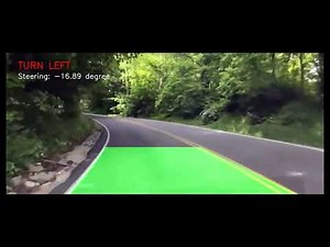 Real-Time Lane Detection Output with Steering Angle | OpenCV Project | Self-Driving Car Part 1