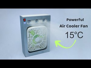 How To Make Portable Air Cooler Fan With Humidifier Water Spray Fan - At Home