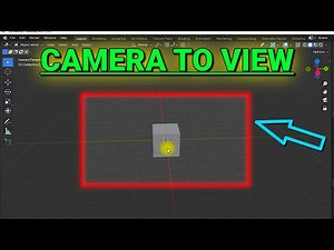 How to Align Camera to View in Blender | Blender Tutorial