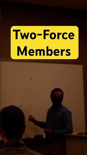 Two-Force Members Explained with Drawings in 60 Seconds!