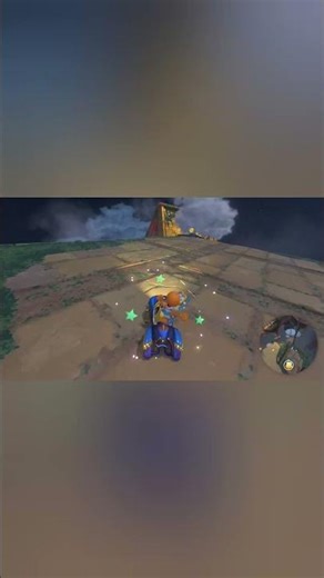 Yoshi doing stunts and falling off block ruins