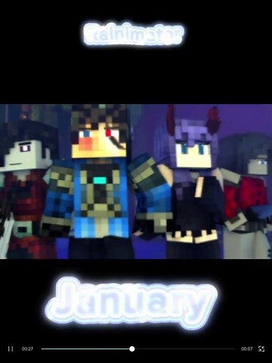 Birth Months, using Minecraft Animations