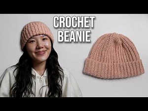 Crochet Ribbed Beanie Tutorial | Knit-Look Crochet Beanie