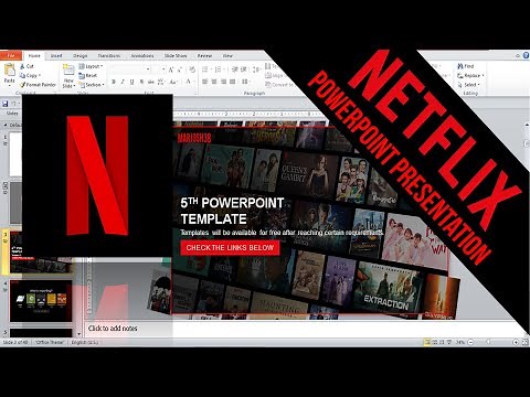 Netflix Inspired (5th) PowerPoint Template (Customize Intro Letters)