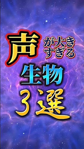 3 creatures with the loudest voices #KeyholeIntroduction #shorts