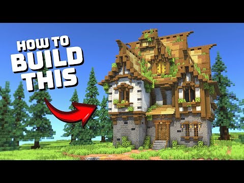 How to Build a Overgrown Medieval House | Minecraft Tutorial