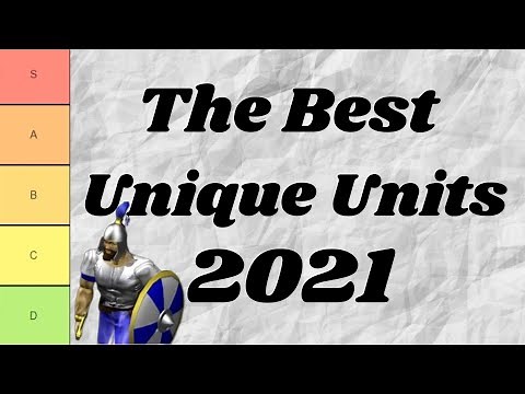 The Best Unique Units Tierlist | Aoe2 DE 2021