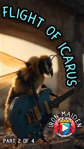 Bees Rock Iron Maiden’s “Flight of Icarus” 🐝🔥 (Part 2 of 4) | Epic Bug Muzak Metal Cover!