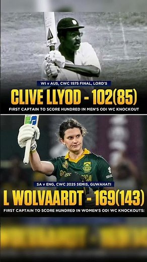 First-ever World Cup knockout centuries by captains! #shorts