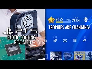 PS5 Disassembly: Liquid Metal Cooling, Massive Heat Sink. | PSN Trophy Levels Can Go Past 100 Now!