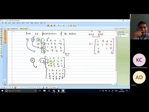 LU-factorization of non-square matrix