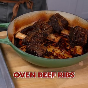 Easy Oven Baked Beef Ribs & Roast Potatoes | Glen And Friends Cooking