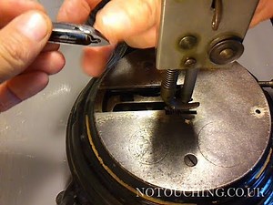 Jones Hand Machine - threading the shuttle