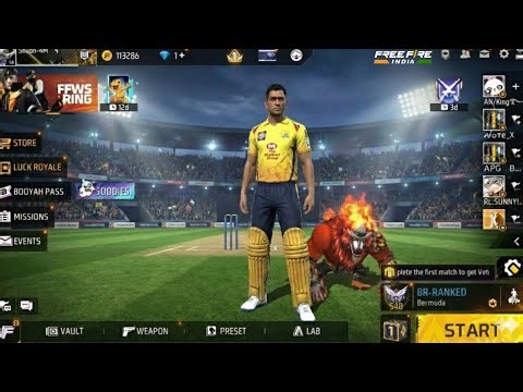 Free Fire India 🇮🇳 x Ms Dhoni OB52 Update