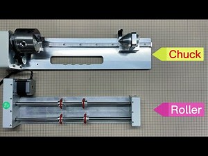 Setting Up Chuck & Roller Rotary on AEON LASER Co2 Laser (RDworks and Lightburn | Step by Step)