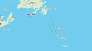 Marine traffic shows rescue boats arriving