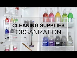 THE CONTAINER STORE'S ELFA OVER THE DOOR STORAGE: Cleaning Supplies Storage and Organization