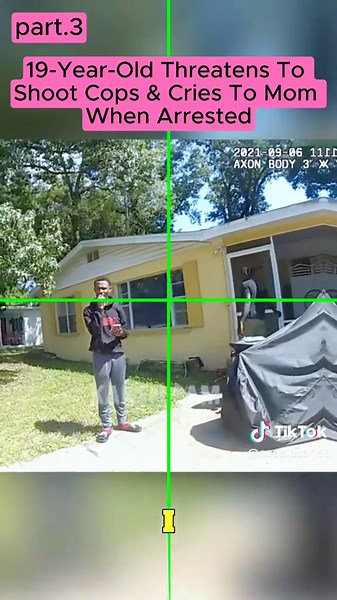 19-Year-Old Threatens To Shoot Cops & Cries To Mom When Arrested #cops #copsoftiktok