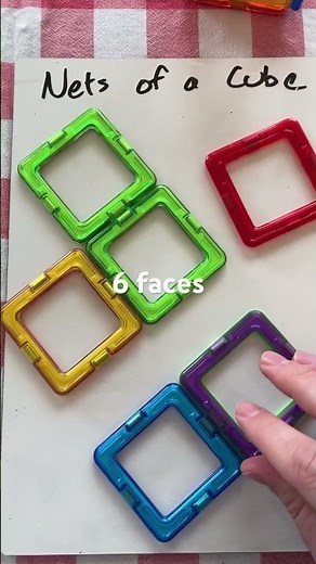 Nets of a cube #maths #shape