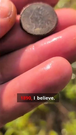 A dark stained Indian Head Penny #metaldetecting #treasuresearch #metaldetector #treasuretrove