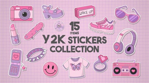 Y2K Stickers Collection