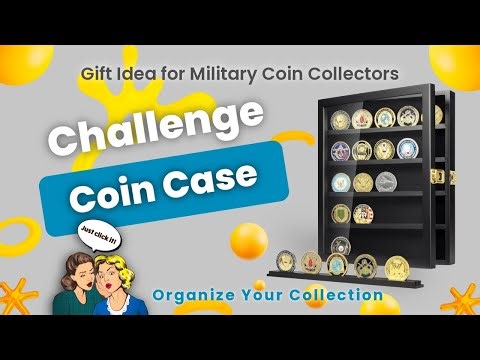 Challenge Coin Display Case - A great gift for Military Coin Collectors