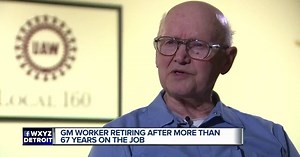 GM's highest seniority hourly worker retires after 67 years
