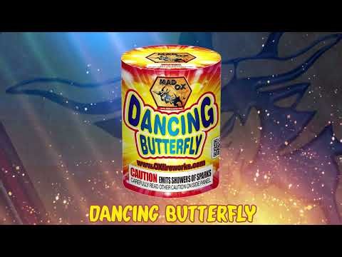 Dancing Butterfly by Mad Ox Fireworks (Fountain, OX-0902)