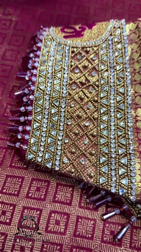 We do our best work to our customers what they request ❤️❣️🫶🏻 Pls whatsup us for lowest price in town aari work blouse ❣️🫶🏻💖 Whatsup us 016-6057123 #tailoring #blousedesigns #indianweddings #virelvideo #sareefashion