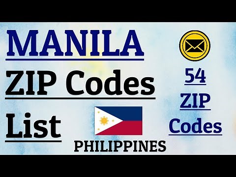 MANILA ZIP Code s LIST || Manila ZIP Codes List |Philippine ZIP Code.