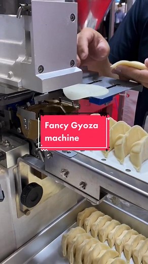 Fancy machine! Gyoza Innovation from Japan.