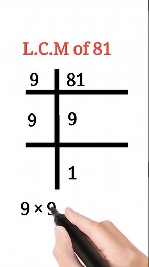 How to Find the Least Common Multiple (LCM) of 81 | Step-by-Step Math Tutorial #math #shorts