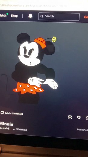 Muscle Minnie fan art