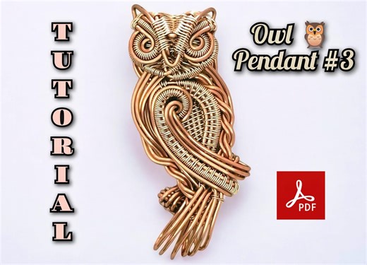 Wire Wrap Owl Pendant Tutorial: DIY Jewelry Making Course (digital Download) - Etsy