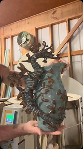 The difference of 24 hours and 2200 degrees. #kiln #kilnreaveal #pottery #ceramic #sculpture #clay #handmade #art #decor | Shayne Greco Ceramics