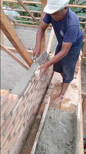 easy way to lay bricks....