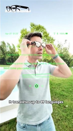 AI glasses that translate in real time 🤯#ai #tech #future #gadgets #shorts