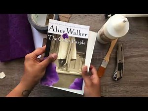 DIY - Recovering a Paperback Book With LEATHER!