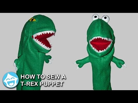 How to Sew a T-Rex Dinosaur Puppet