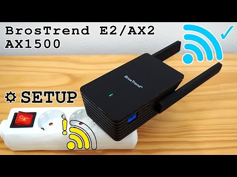 BrosTrend AX1500 Wi-Fi 6 extender dual band • Unboxing, installation, configuration and test