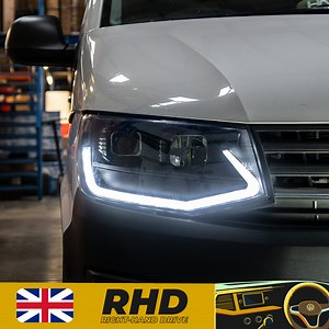 VW Transporter T6 - Headlights - V3 - LED DRL - RHD - Limited Edition - All Black