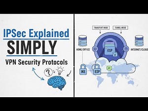 IPsec Explained Simply: A Deep Dive into VPN Security Protocols (IKE, AH, ESP, Tunnel Modes)