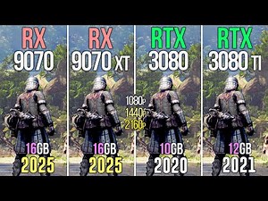RX 9070 vs RX 9070 XT vs RTX 3080 vs RTX 3080 TI - Test in 18 Games